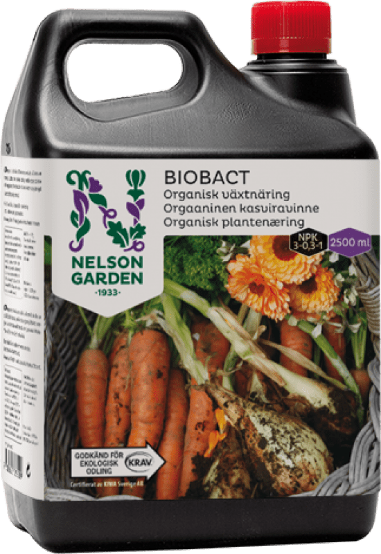 Biobact, 2,5 liter, KRAV - Gödning - Jord & Gödning
