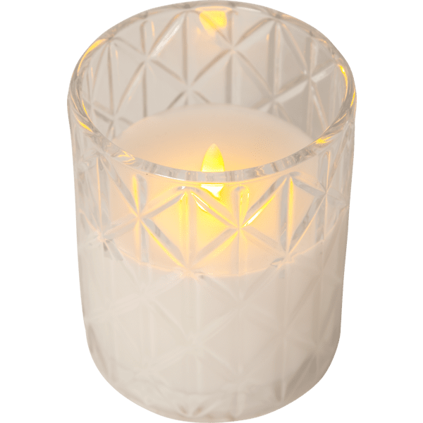 Blockljus LED Inne Flamme Romb 12,5x10cm
