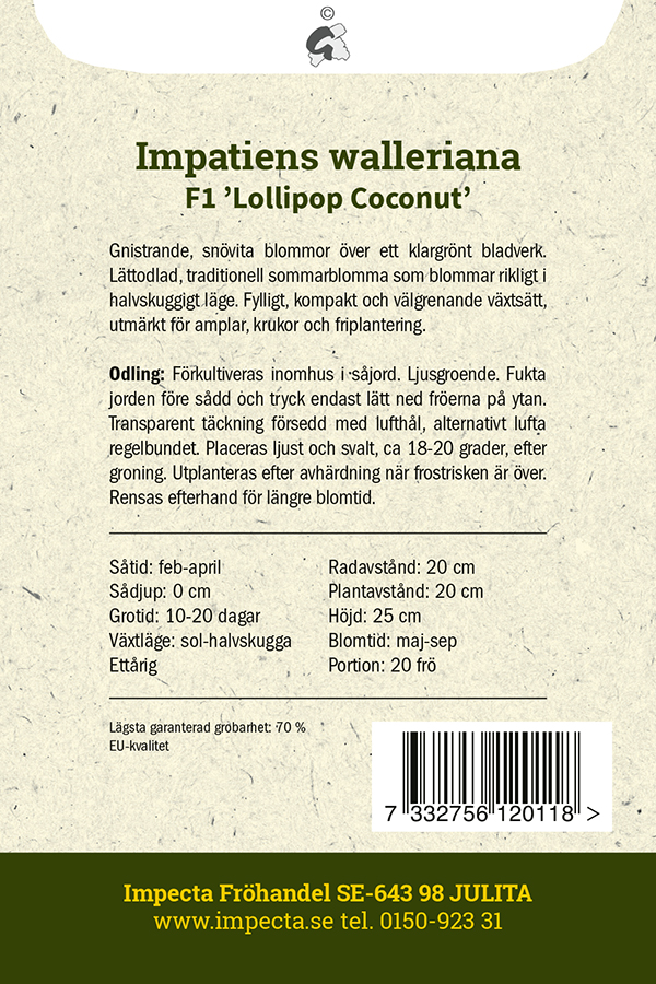 Flitiga Lisa F1 Lollipop Coconut