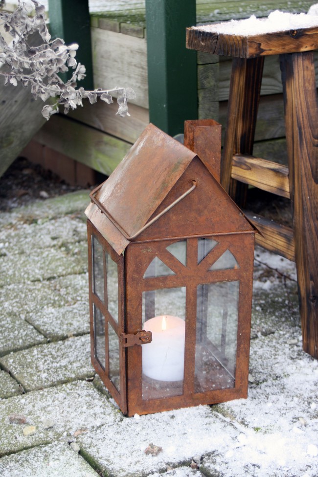Lykta Hus Rost 20x20x36cm - Lyktor