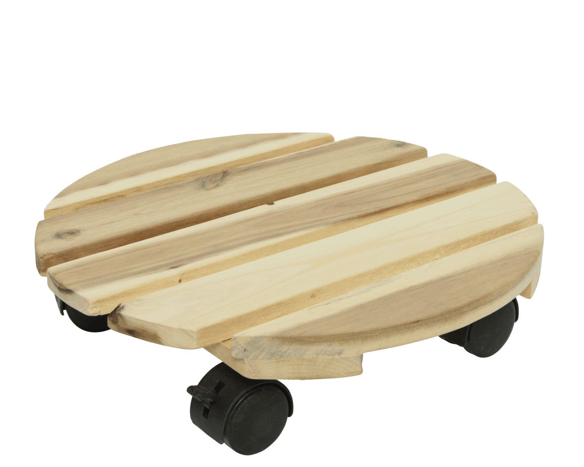 Blomvagn Acacia Rund 30x8cm - Blomvagnar