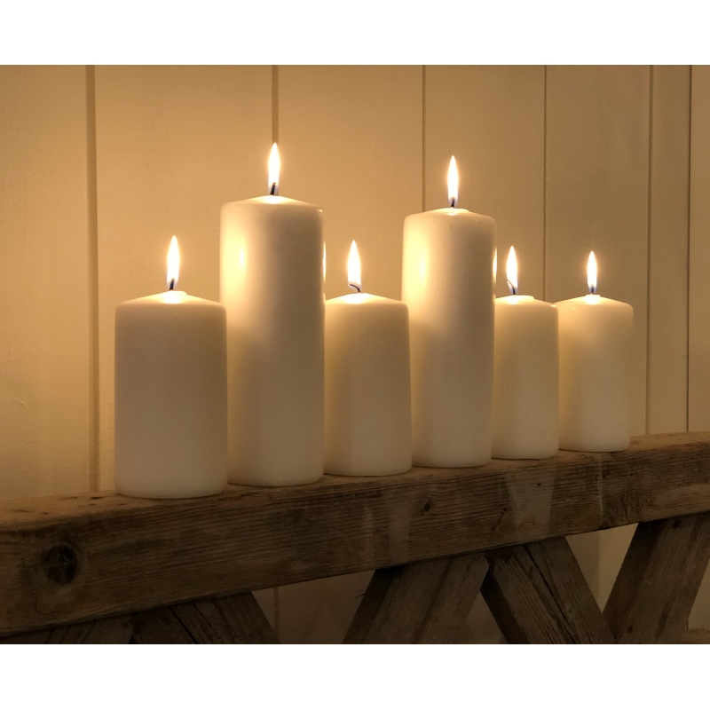 Blockljus 68x120mm Vit - Blockljus - Ljus & Doft